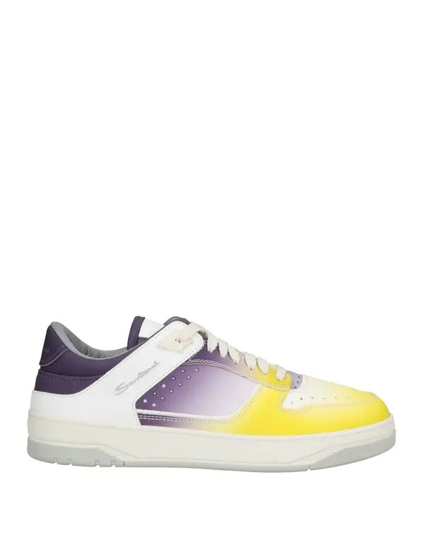 Santoni Low-top Leather Sneakers - Yellow