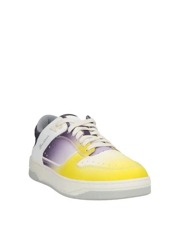 Santoni Low-top Leather Sneakers - Yellow