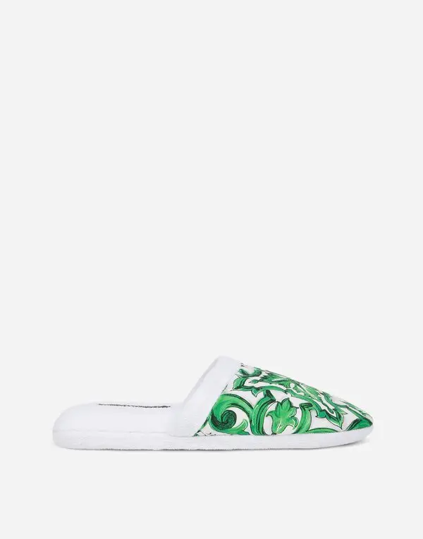 Dolce & Gabbana Cotton Terry Slippers - Multicolor