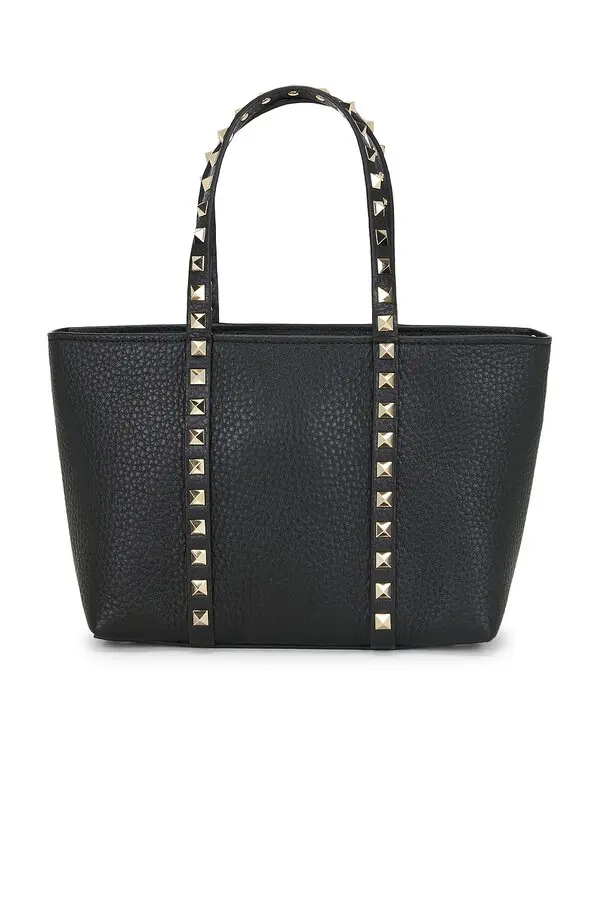 Valentino Garavani Rockstud Mini Tote Bag - Nero