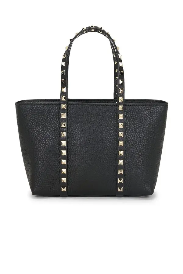 Valentino Garavani Rockstud Mini Tote Bag - Nero