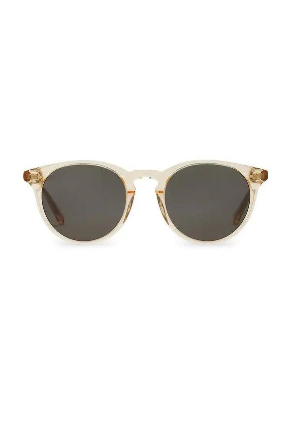 MESSYWEEKEND Round Frame Sunglasses - Champagne & Green