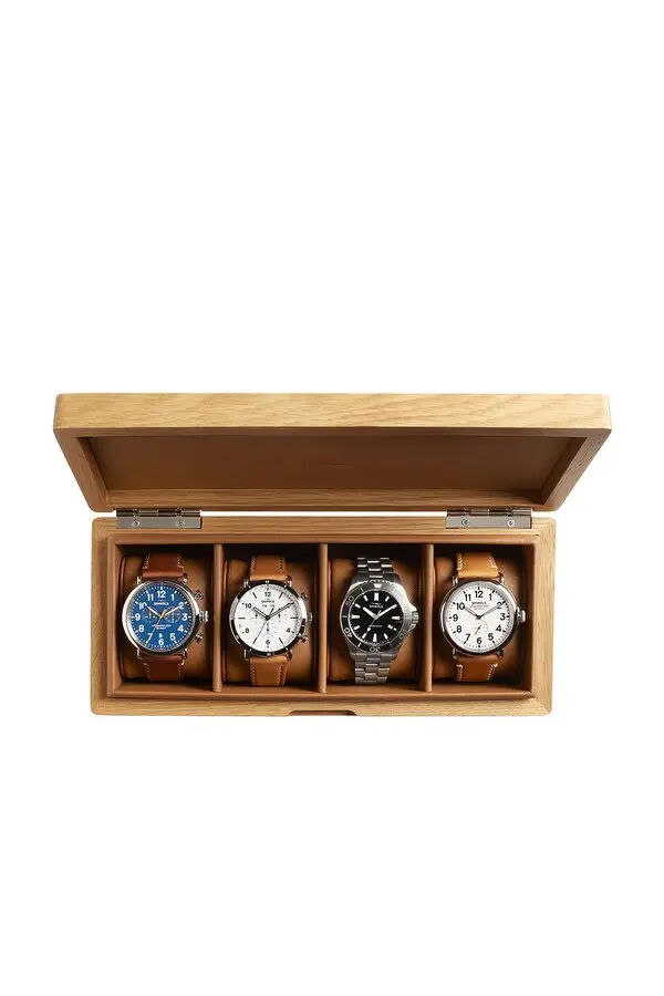 Shinola Watch Collector's Box - Oak & Navy