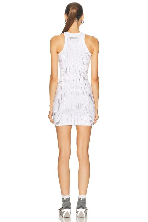 Attico Studded Midi Dress - White