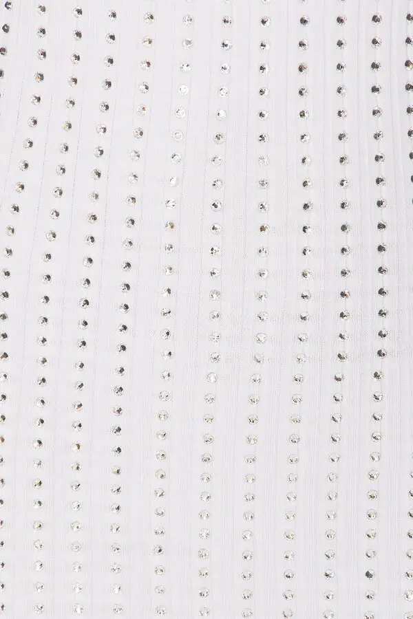 Attico Studded Midi Dress - White