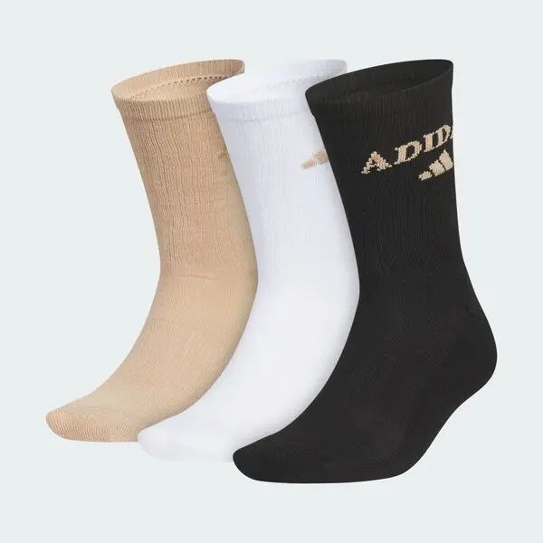 Adidas M Foundation Sport 3-pack Crew Socks - Warm Sandstone / White / Black