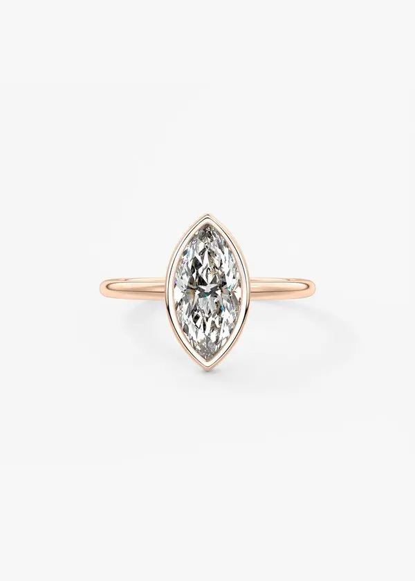 FRANK DARLING The Daily Bezel Marquise Ring - Yellow Gold