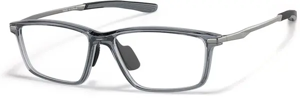 Zenni Rectangle Titanium Full Rim Eyeglasses - Gray