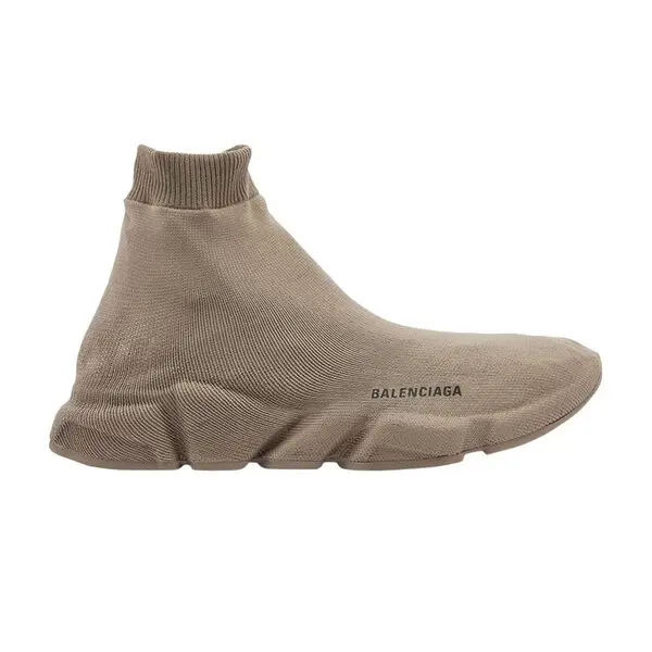 Balenciaga Speed Full Knit Sneakers - Tan