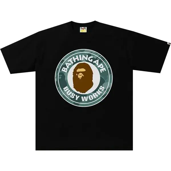 A BATHING APE Color Camo Busy Works Relaxed T-shirt - Black