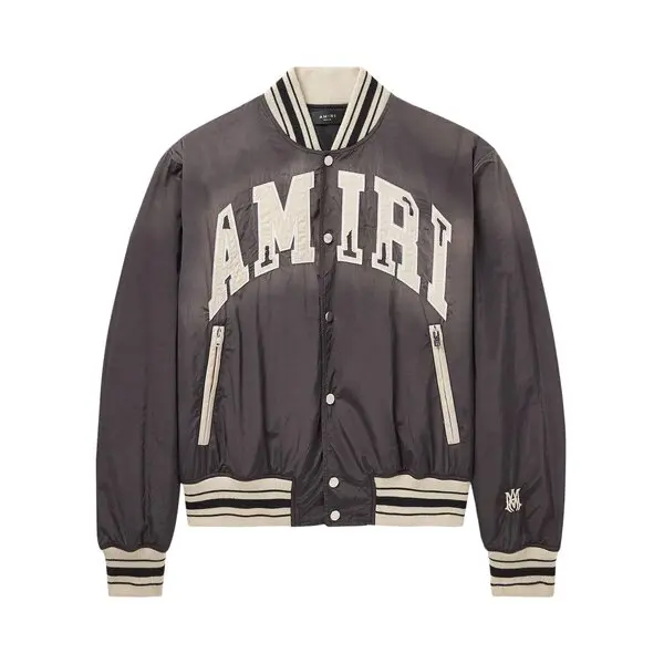 Amiri Sun Faded Bomber - Black