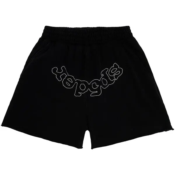 SP5DER Logo Sweatshorts - Black