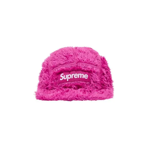 Supreme Fuzzy Camp Cap - Pink