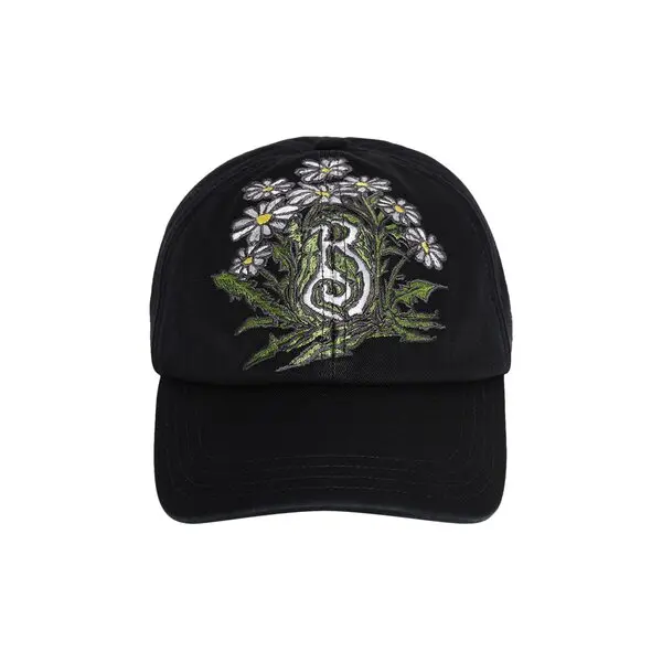 Burberry Daisy B Gabardine Baseball Cap - Black
