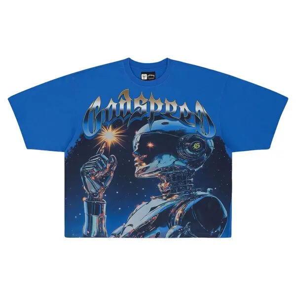 GODSPEED Sputnik Moment T-shirt - Blue