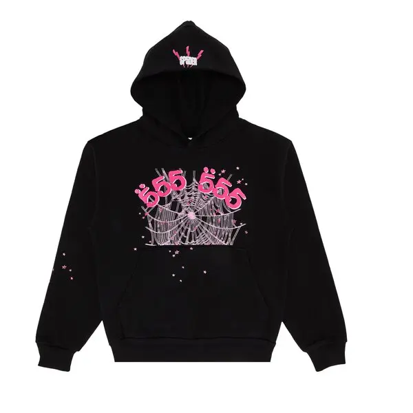 SP5DER Angel Number Hoodie - Black