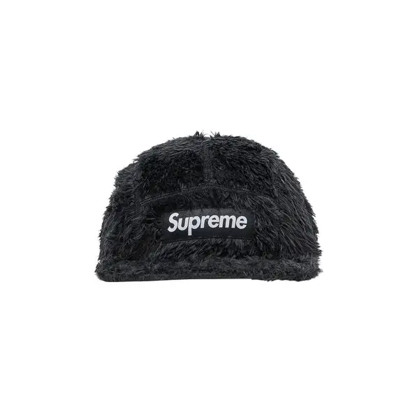 Supreme Fuzzy Camp Cap - Black