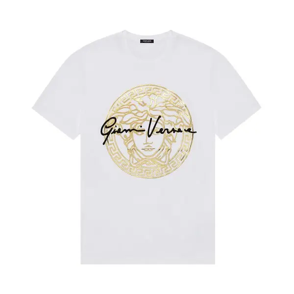 Versace Gv Signature Medusa T-shirt - White