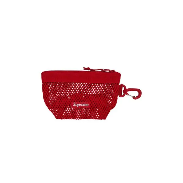 Supreme Mesh Mini Pouch - Red