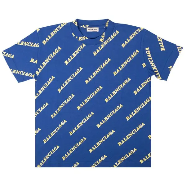 Balenciaga Logo Sporty T-shirt - Blue