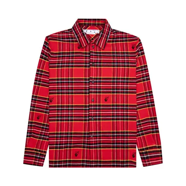 Off-White Flannel Skate Shirt - Red