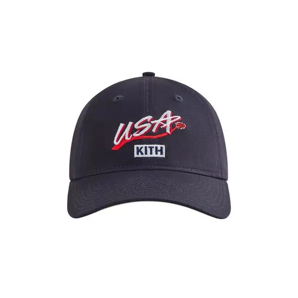 Kith X New Era For Usa Basketball Aaron Cap - Blue