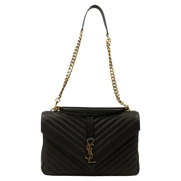 Saint Laurent Leather College Large Shoulder Bag
