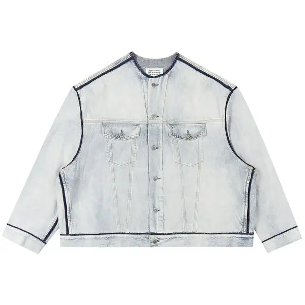 MAISON MARGIELA Collarless Denim Jacket