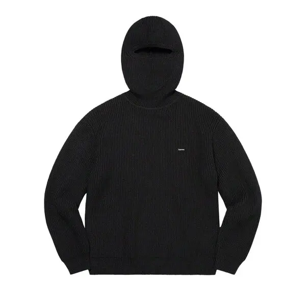 Supreme Small Box Balaclava/turtleneck Stripe Sweater - Black