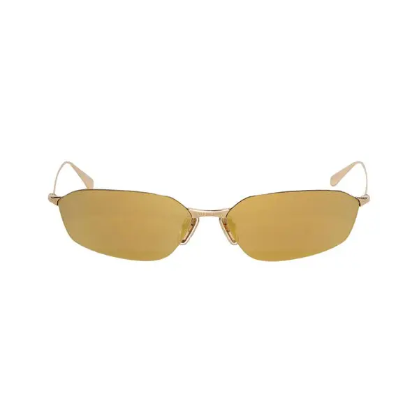 Balenciaga Oval Sunglasses - Gold