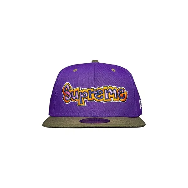Supreme X New Era Gonz Logo Cap - Purple