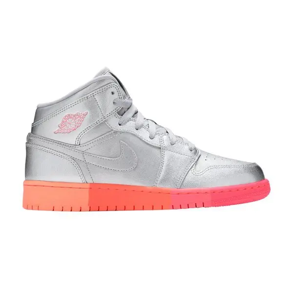 JORDAN 1 Mid Gs Sneakers - Silver