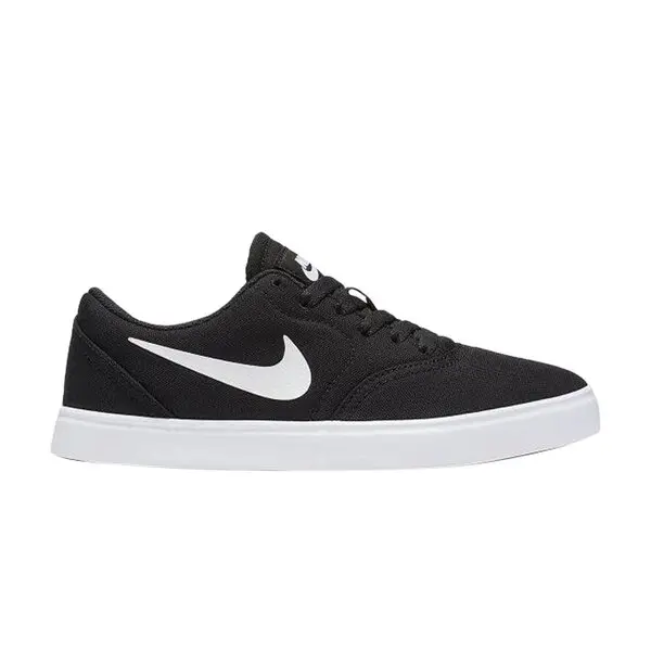 Nike Check Canvas Sb Gs Sneakers - Black