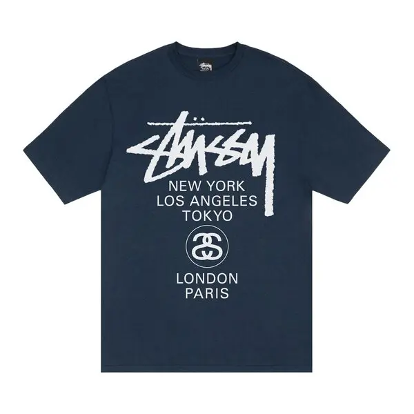 StÜssy World Tour Tee - Blue