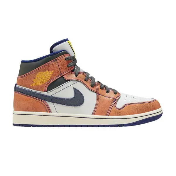 JORDAN 1 Mid Se Flight Vintage Sneakers - Orange