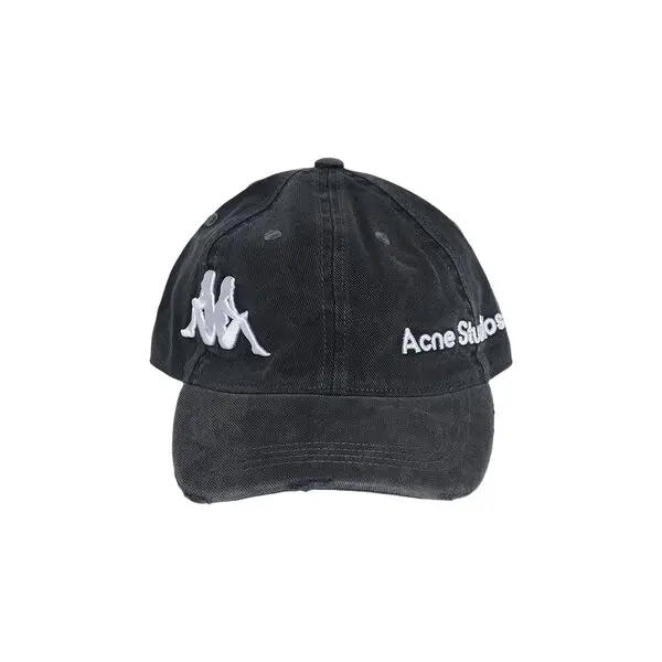Acne Studios X Kappa Twill Logo Cap - Black