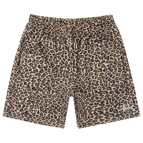 StÜssy Mesh Leopard Print Shorts
