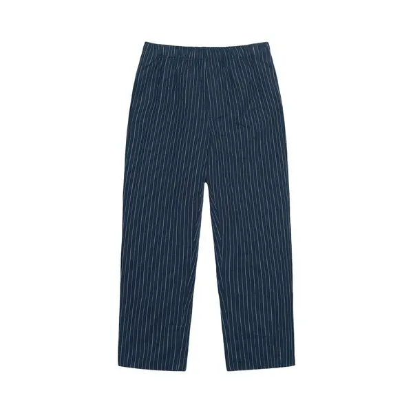 StÜssy Wrinkled Stripe Beach Pant - Blue