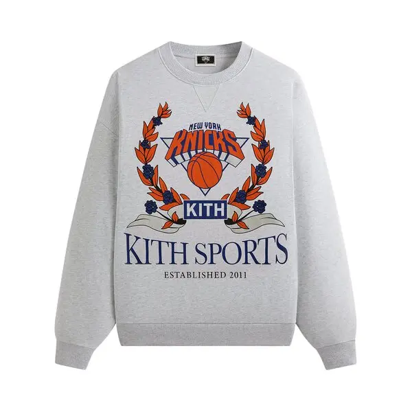 Kith For The New York Knicks Laurel Vintage Nelson Crewneck - Grey