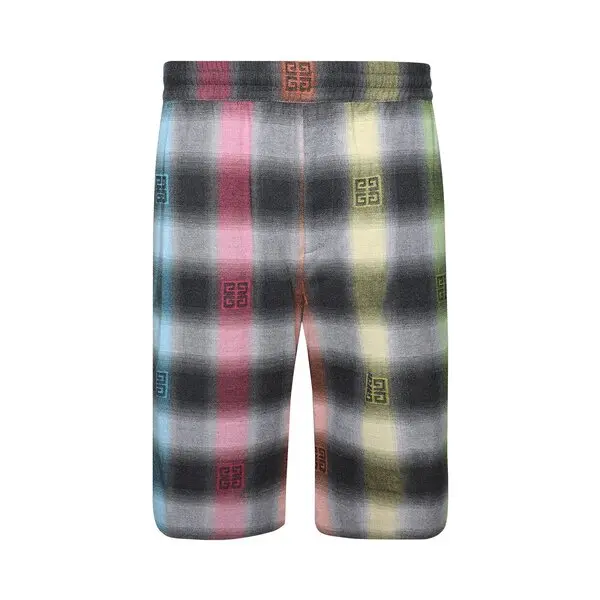 Givenchy 4g Plaid Bermuda Shorts