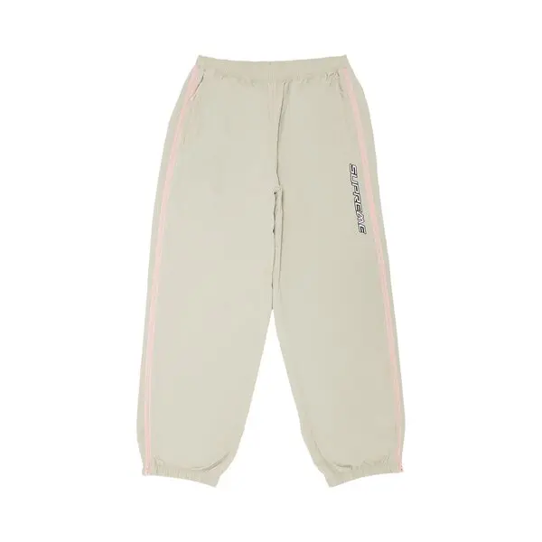 Supreme Contrast Zip Warm Up Pant - Tan | Editorialist
