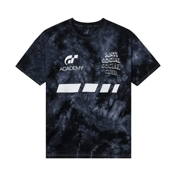 ANTI SOCIAL SOCIAL CLUB X Gran Turismo Tie-dye Tee - Black