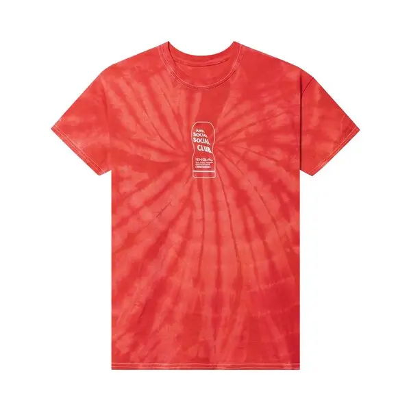 ANTI SOCIAL SOCIAL CLUB Exhausted Tie Dye Tee - Red