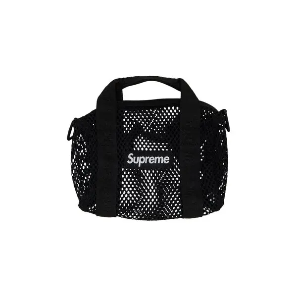 Supreme Mesh Mini Duffle Bag - Black | Editorialist