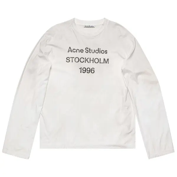 Acne Studios Logo 1996 Long-Sleeve T-Shirt - White
