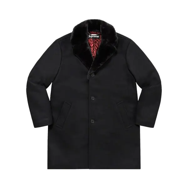 Supreme Fur Collar Car Coat
