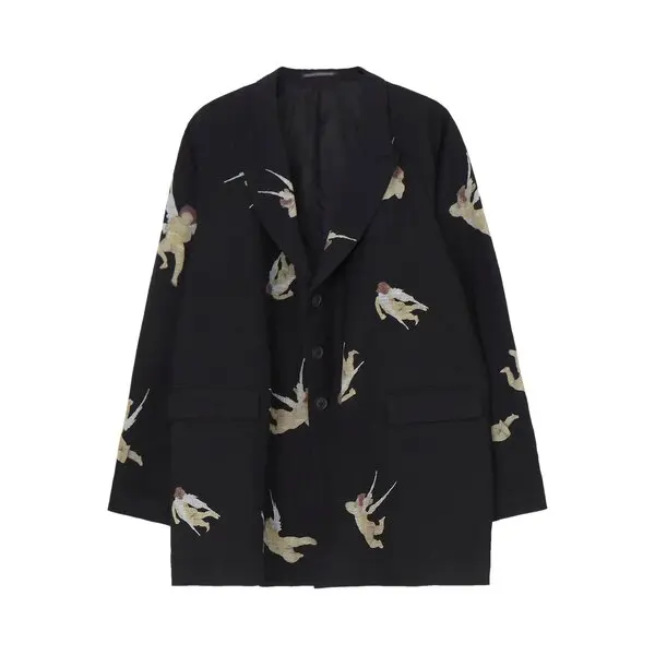 Yohji Yamamoto Angel Pattern Double Front Jacket