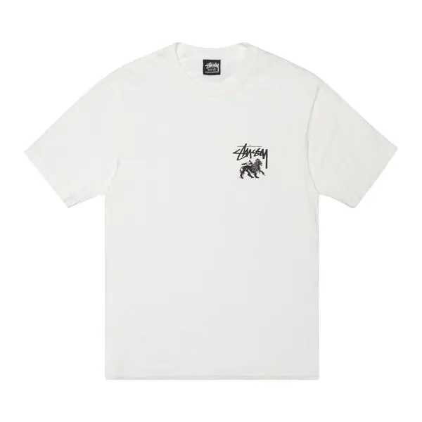 StÜssy Pigment Dyed Rasta Lion Tee - Cream