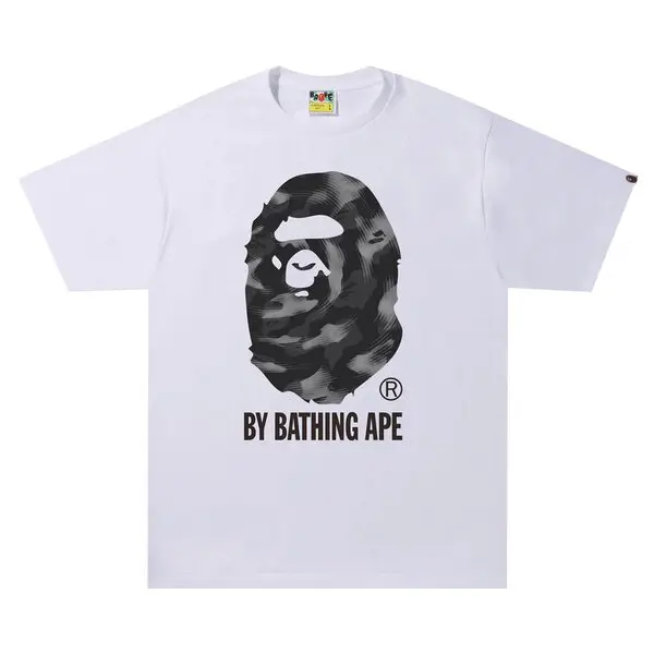 A BATHING APE Stroke Camo T-shirt - White