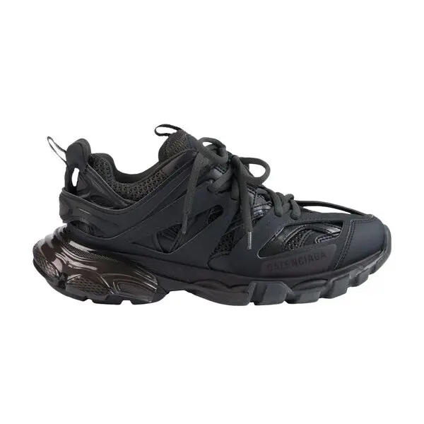Balenciaga Track Sneakers With Clear Sole - Black